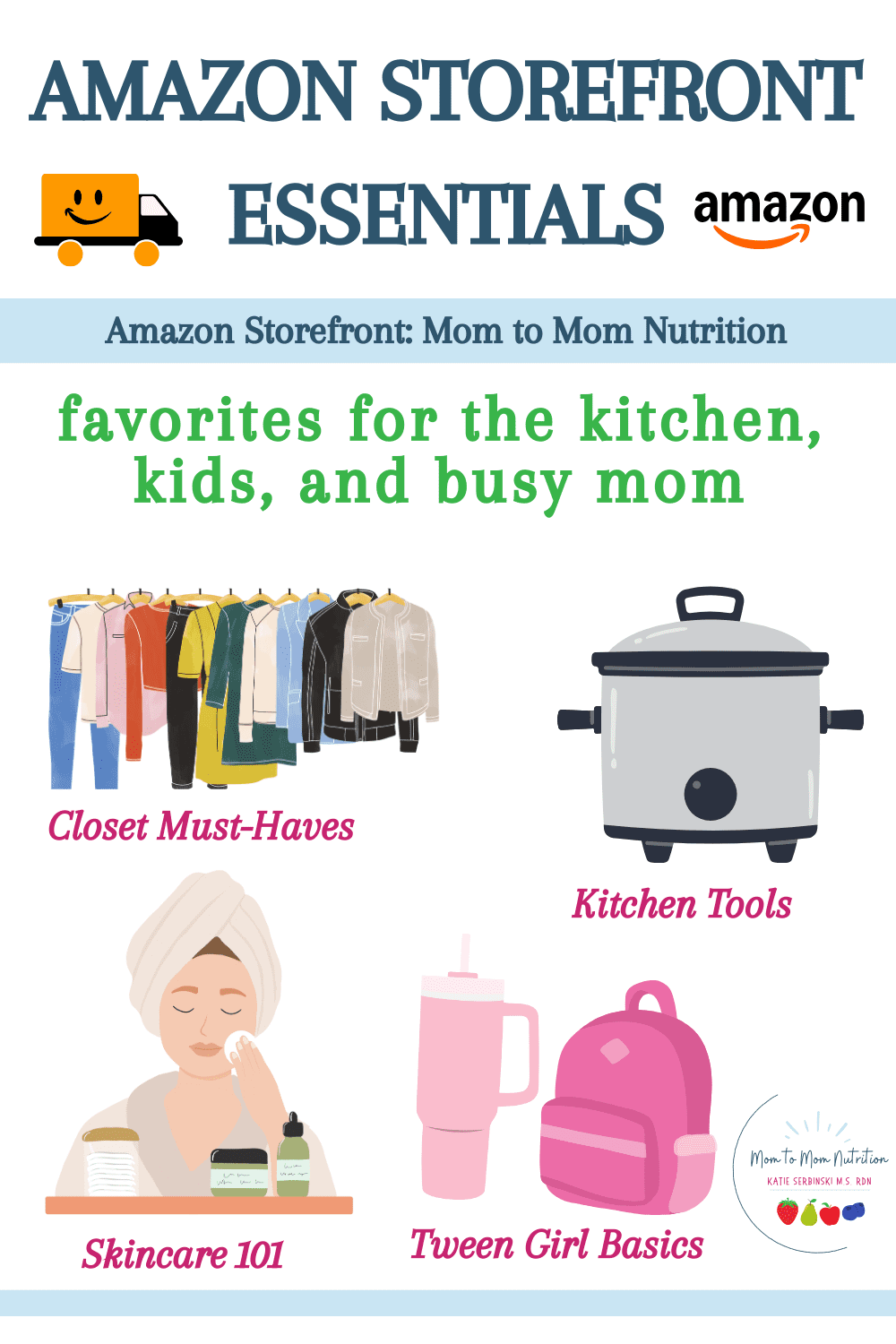 My Amazon Storefront Favorites for Busy Moms - Mom to Mom Nutrition